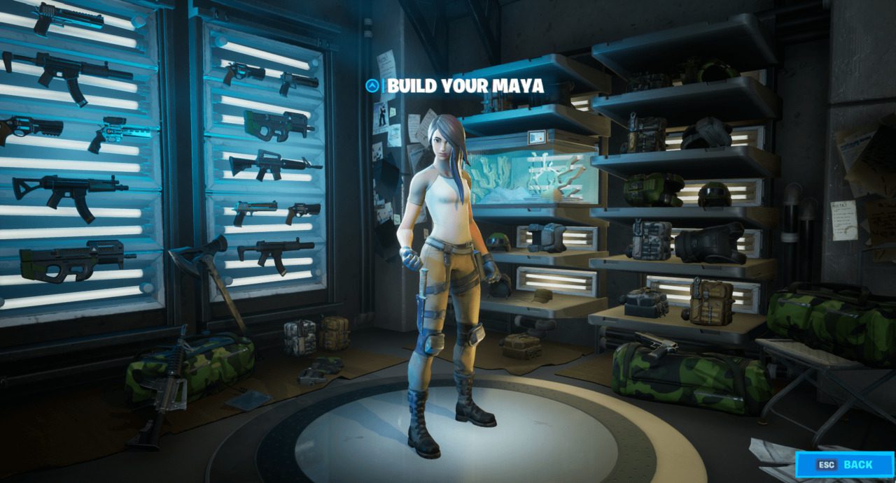 Taking a look at Maya, the first fully-customizable skin in Fortnite ...