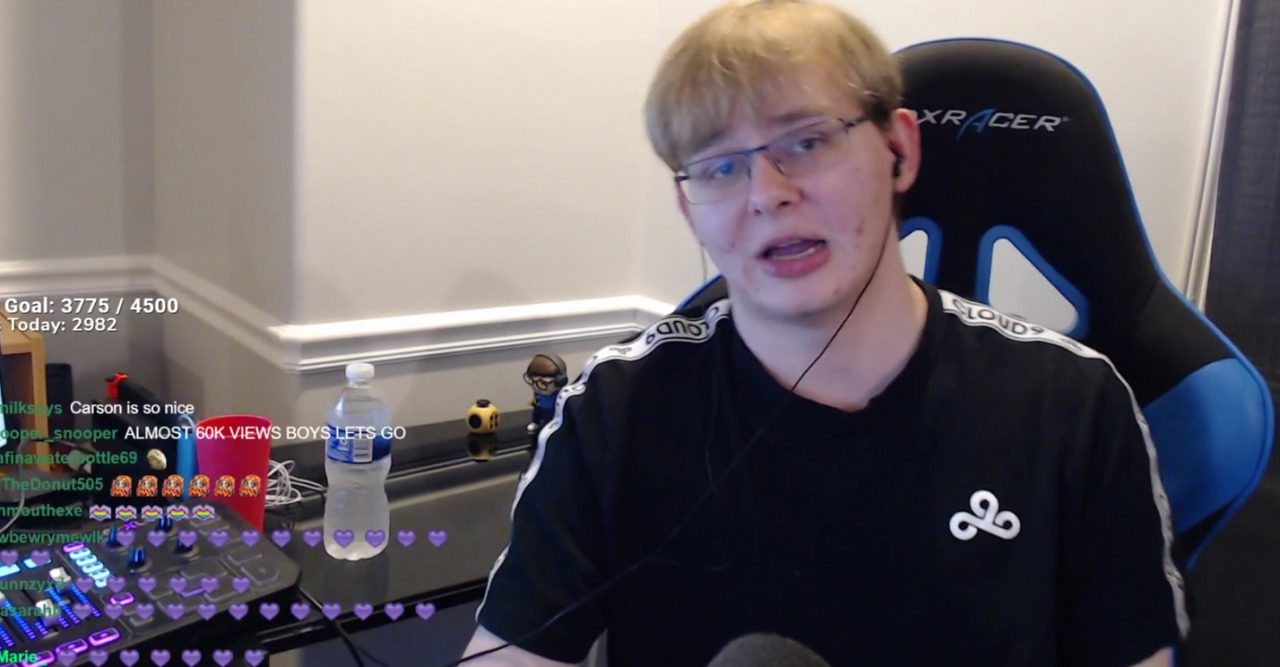 CallMeCarson mocks Katerino's apology live on stream