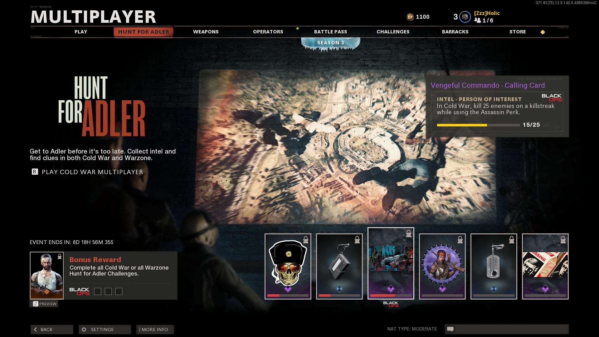 Warzone Hunt for Adler challenge - How to unlock legendary operator skin
