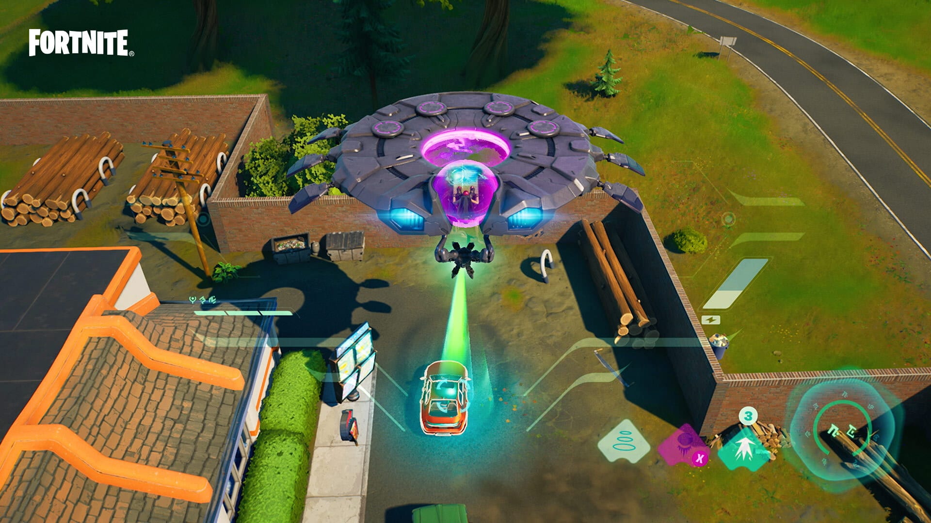 How to find and fly the UFOs in Fortnite Season 7