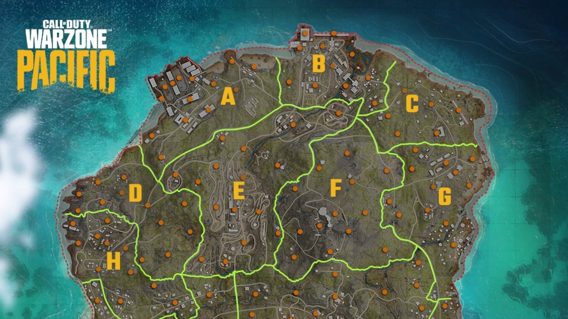 Call of Duty reveals the full Caldera map for Warzone Pacific