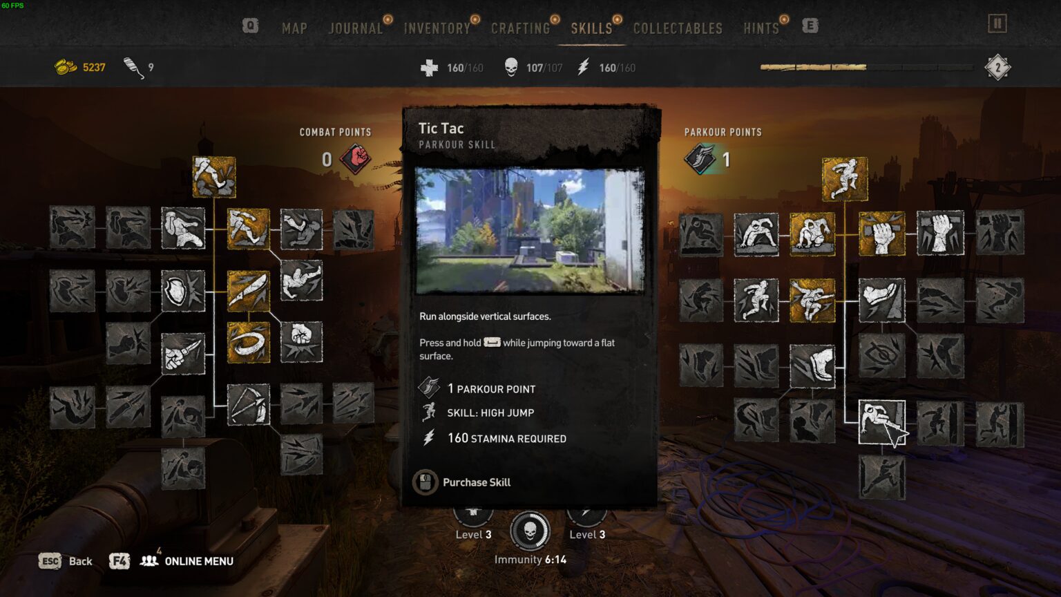 How to earn Parkour and Combat Points in Dying Light 2 Stay Human