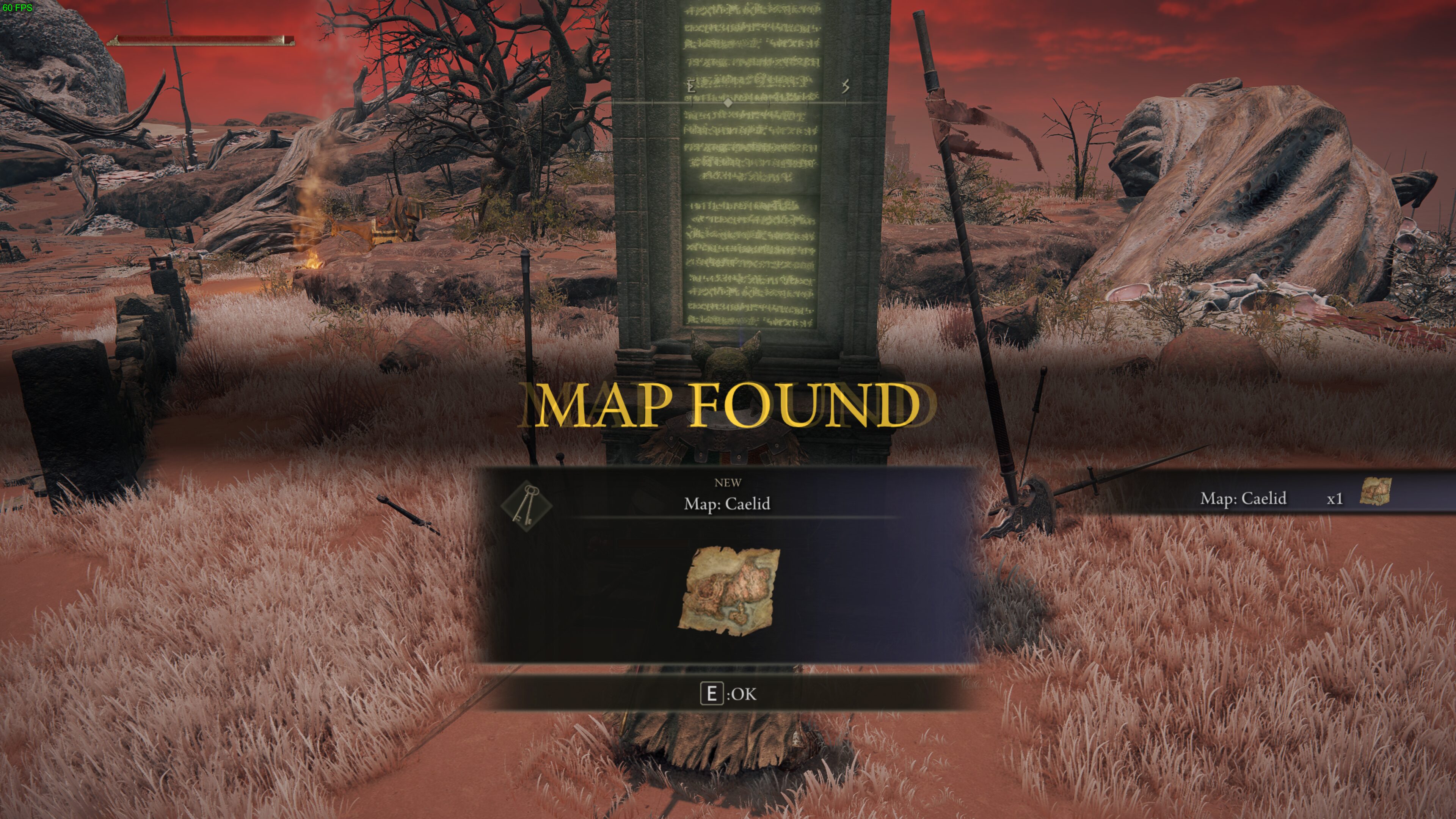 Where to find the map of Caelid in Elden Ring