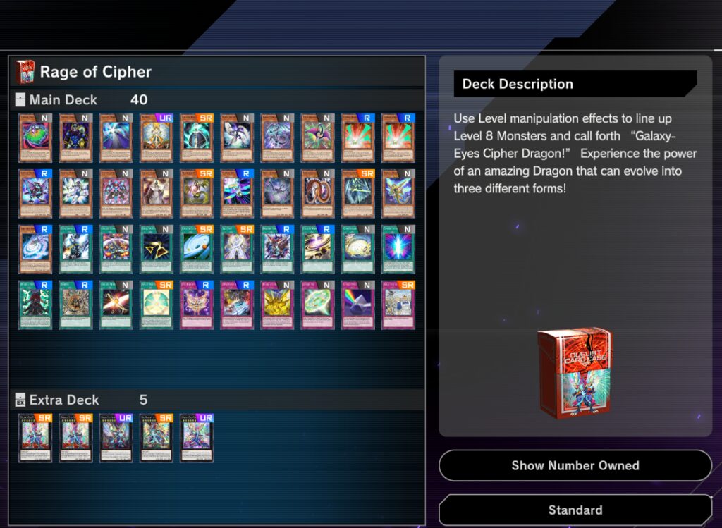 The new Yu-Gi-Oh! Master Duel Galaxy Eyes structure deck launches