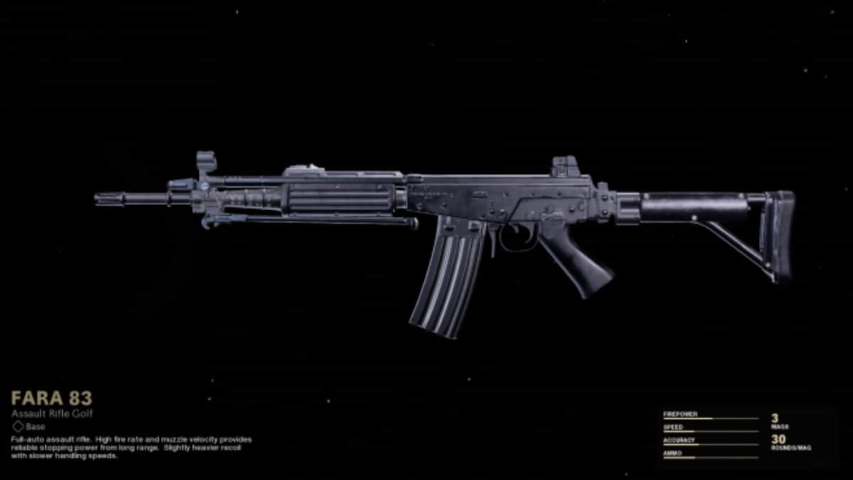The best FARA 83 loadout in Call of Duty: Warzone Season 4