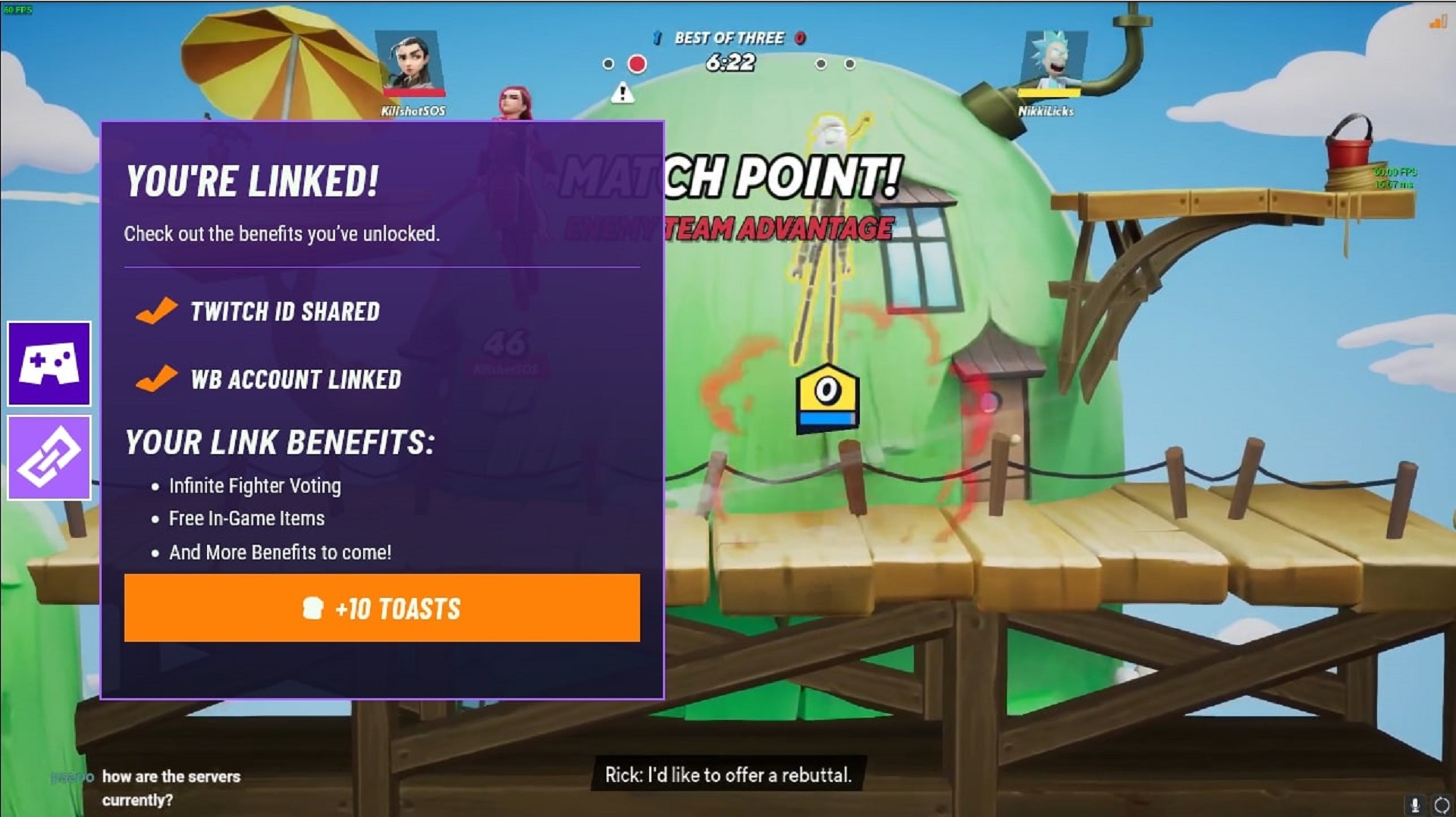 How to get free toasts through MultiVersus Twitch drops - Upcomer